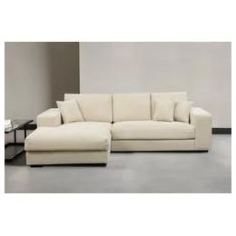 Ecksofa WERK2 "Eden L-Form" Sofas Gr. B/H/T: 286cm x 84cm x 184cm, Cord, Ottomane links, Ottomane links, beige (natur) Design Ecksofa in Cord mit besonders weichem Sitzkomfort