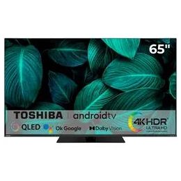 E (A bis G) Toshiba LED-Fernseher Fernseher Gr. 65, schwarz