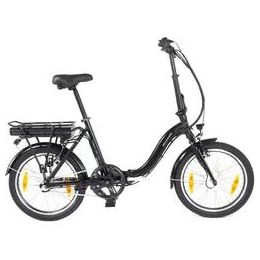 E-Bike Allegro "Compact SUV 3 Plus 374" E-Bikes Gr. 42cm, 20 Zoll (50,80cm), schwarz Pedelec, Elektrofahrrad für Damen u. Herren