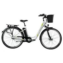 Zündapp E-Bike ZÜNDAPP "Z510" E-Bikes Gr. 48cm, 28 Zoll (71,12cm), weiß (grün, weiß) Pedelec, Elektrofahrrad für Damen u. Herren