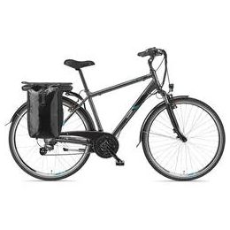 E-Bike Telefunken "Expedition XT481" E-Bikes Gr. 48cm, 28 Zoll (71,12cm), grau (anthrazit) Pedelec, Elektrofahrrad für Herren