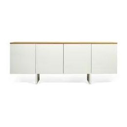 Sideboard TemaHome "Edge" Sideboards Gr. B/H/T: 200cm x 76cm x 42cm, weiß (eichefarben/weiß) Kommode, Breite 200 cm