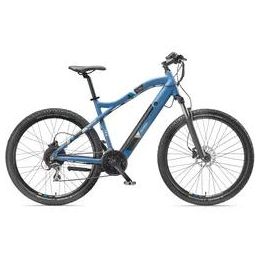 E-Bike Telefunken "Aufsteiger M922" E-Bikes Gr. 48cm, 27,5 Zoll (69,85cm), blau Pedelec, Elektrofahrrad für Damen u. Herren, MTB