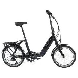 E-Bike Allegro "Andi 7 374" E-Bikes Gr. 42cm, 20 Zoll (50,80cm), schwarz Pedelec, Elektrofahrrad für Damen u. Herren