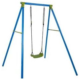 Einzelschaukel SANDORA Schaukeln blau (blau/grün) Kinder Aufbaumaße H x L B 200 153 163 cm, belastbar bis 50 kg