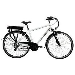 Zündapp E-Bike ZÜNDAPP "Z802 Herren" E-Bikes Gr. 48cm, 28 Zoll (71,12cm), weiß (grau, weiß) Pedelec, Elektrofahrrad für Damen u. Herren