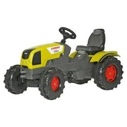 Tretfahrzeug Rolly Toys "Claas Axos 340" Tretfahrzeuge grün Kinder Kindertraktor mit Lader