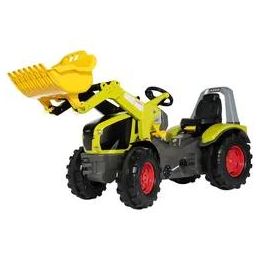 Tretfahrzeug Rolly Toys "Premium Claas Axion 950" Tretfahrzeuge grün Kinder Kindertraktor mit Lader