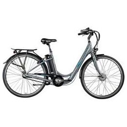 Zündapp E-Bike ZÜNDAPP "Green 2.7" E-Bikes Gr. 48cm, 28 Zoll (71,12cm), grau Pedelec, Elektrofahrrad für Damen u. Herren