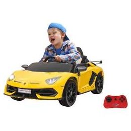 Elektro-Kinderauto Jamara "Ride-on Lamborghini Aventador SVJ" Elektro-Kinderfahrzeuge gelb Kinder