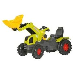 Tretfahrzeug Rolly Toys "Claas Axos 340" Tretfahrzeuge grün Kinder Kindertraktor mit Lader