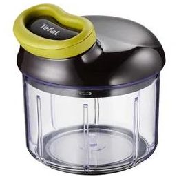 Gemüsehacker Tefal "Ingenio Zerkleinerer" Zerkleinerer grün (schwarz/grün/transparent) 900ml, Edelstahlklingen, rutschfest, Soft-Touch-Griff, SchwarzGrün