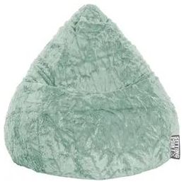 SITTING POINT Sitzsack MAGMA HEIMTEX "BeanBag FLUFFY L" Sitzsäcke Gr. B: 90cm, grün (salbei) Baby