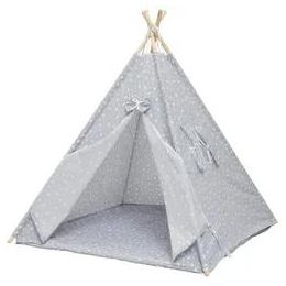 Spielzelt BABYGO "Little Tent", grau, Spielzelte, KinderB:115cm H:130cm T:115cm, Holz, Made in Europe, B:115cm H:130cm T:115cm