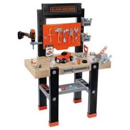 Spielwerkbank Smoby "Black + Decker Werkbank Center" Rollenspielzeug bunt (schwarz, orange) Kinder