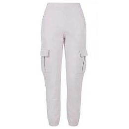 Jogginghose Urban Classics "Urban Classics Damen Ladies High Waist Cargo Sweat Pants" Gr. 4XL, US-Größen, lila (softlilac) Damen Hosen