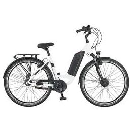 E-Bike Prophete "Geniesser 22.EMC.20" E-Bikes Gr. 48 cm, 28 Zoll (71,12 cm), weiß (weiß matt) Pedelec, Elektrofahrrad für Damen u. Herren