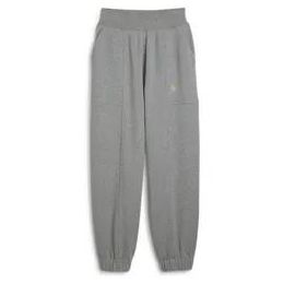 Sporthose Puma "Puma HOOPS x HARRY POTTERTM Jogginghose II Damen" Gr. L, Normalgrößen, grau (medium gray heather) Damen Hosen