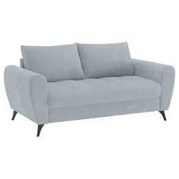 2,5-Sitzer Home Affaire "Blackburn II" Sofas Gr. B/H/T: 180cm x 71cm x 90cm, Cord, blau (stripes 8624 blue grey) Mit Kaltschaumpolsterung bis 140 kg belastbar