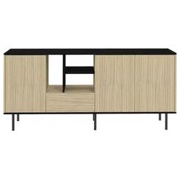 Sideboard TemaHome "LORD" Sideboards Gr. B/H/T: 170cm x 80,2cm x 40cm, braun (eichefarbig/schwarz) Kommode Breite 170 cm