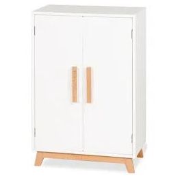 Puppenkleiderschrank Pinolino "Marit", weiß (weiß, natur), Puppenmöbel, KinderB:45cm H:67cm T:30cm, FSC- schützt Wald - weltweit, B:45cm H:67cm T:30cm