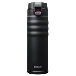 Isolierflasche Kyocera "Flip Top" Trinkflaschen Gr. 500 ml, schwarz Fassungsvermögen 500 ml, Höhe 21 cm