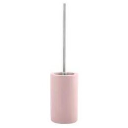 WC-Garnitur Spirella "Tube-Matt" Reinigungsbürsten rosa WC-Bürste, Ø: 10,5 cm