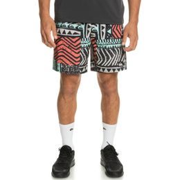 Badeshorts Quiksilver "Highlite Omni Short" Gr. L, US-Größen, bunt (grey violet) Herren Badehosen