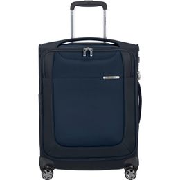 Weichgepäck-Trolley Samsonite "D'LITE" Gr. B/H/T: 40cm x 55cm x 22cm, blau (midnight blue) Koffer Hartschalen-Koffer Reisekoffer TSA-Zahlenschloss im klassischen Design