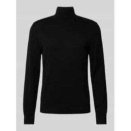 s.Oliver RED LABEL Regular Fit Rollkragenpullover aus Baumwolle mit gerippten Abschlüssen