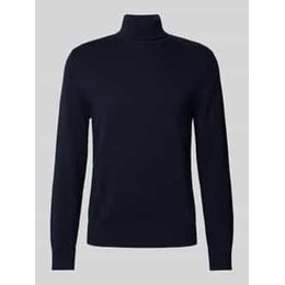 s.Oliver RED LABEL Regular Fit Rollkragenpullover aus Baumwolle mit gerippten Abschlüssen