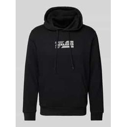 Jack & Jones Hoodie mit Label-Print Modell 'ECORP'