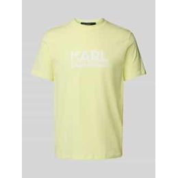 K by KARL LAGERFELD T-Shirt mit Label-Print