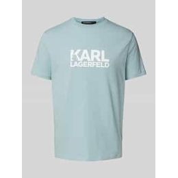 K by KARL LAGERFELD T-Shirt mit Label-Print