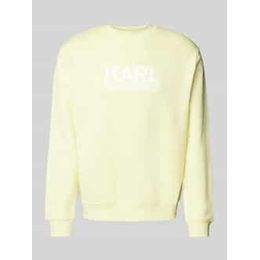 K by KARL LAGERFELD Sweatshirt mit Label-Print