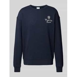 Knowledge Cotton Apparel Sweatshirt mit Label-Stitching