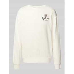 Knowledge Cotton Apparel Sweatshirt mit Label-Stitching