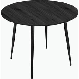 Esstisch LEONIQUE "Eadwine, Topseller Tisch, Küschentisch", schwarz (schwarz, schwarz), B:100cm H:76cm T:100cm, Tische, Gestell aus Metall, in verschiedenen Größen und Farben