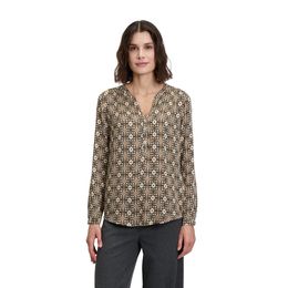 Schlupfbluse Cartoon "Cartoon Casual-Bluse mit Muster" Gr. 34, braun (camel/black) Damen Blusen