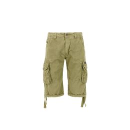 Shorts Alpha Industries "Alpha Industries Men - Shorts Jet Short", Herren, Gr. 28, Normalgrößen, grün (light olive), Shell: 100% Cotton, Hosen