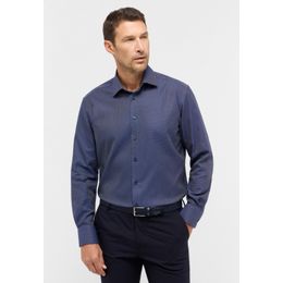 Langarmhemd Eterna "MODERN FIT" Gr. 40, Normalgrößen, blau (navy) Herren Hemden