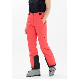 Skihose WHISTLER "YARRA" Gr. 34, EURO-Größen, rosa, Damen, 94% Polyester, 6% Elasthan, mehrfarbig, Hosen, mit wasserdichter 3-Lagen-Membran