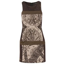 KOROSHI Kleid Damen Größe 40 beige / braun Winterkleid