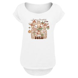 F4NT4STIC Shirt 'Feeling Christmas in the bones' female White size M