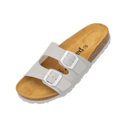 Palado Pantolette 'Milos' Damen Größe 41 hellgrau / weiß