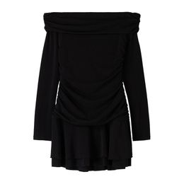Bershka Kleid Damen Größe 40 schwarz Winterkleid