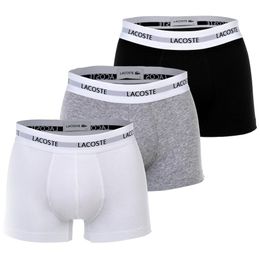 Lacoste Trunks Herren Gr&ouml;&szlig;e XL grau / schwarz / wei&szlig;