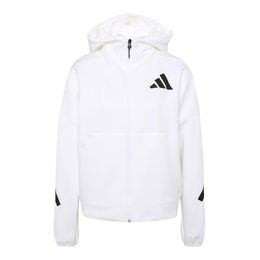 adidas Sportswear Athletic Zip-Up Hoodie 'Z.N.E.' female White size XS