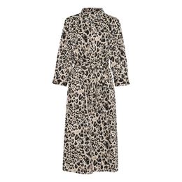 PART TWO Blusenkleid 'Binti' Damen Größe 46 beige / schwarz Winterkleid
