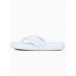 Minnetonka Hausschuh 'Terry Cloth Olivia' Damen Gr&ouml;&szlig;e 43/45 hellblau